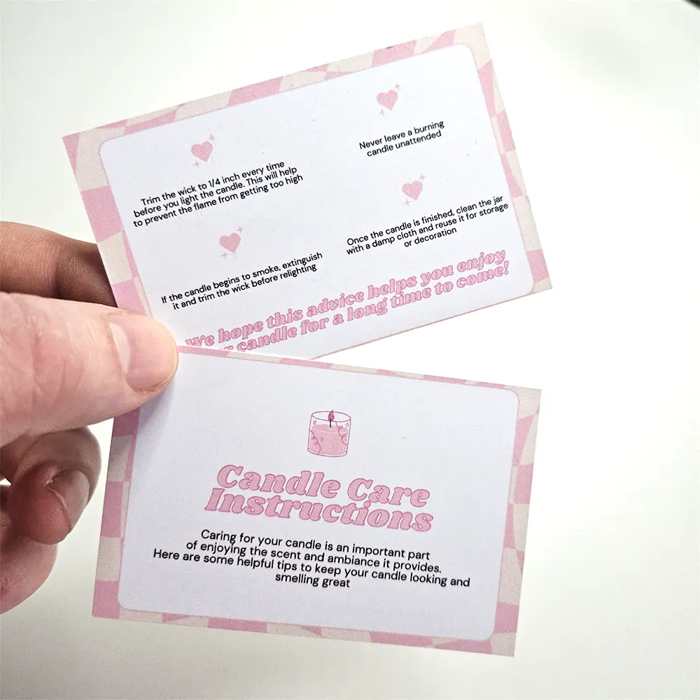 Custom Product Info Cards | Ethereal Printing (UK)